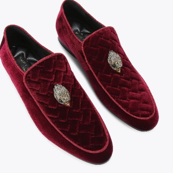 Kurt Geiger | Shoes | Kurt Geiger Hugh Eagle Head Red Velvet Mens ...